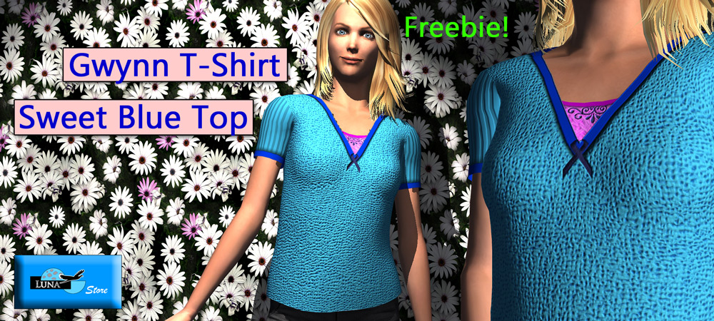 Sweet Blue Top T-Shirt