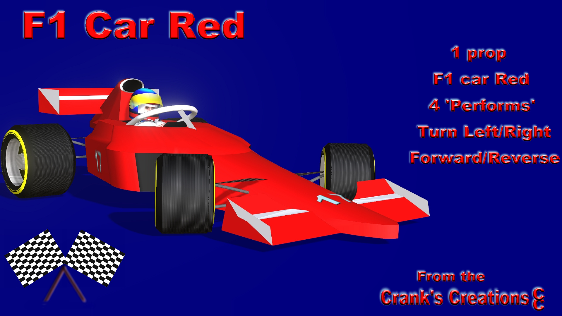 F1 car Red