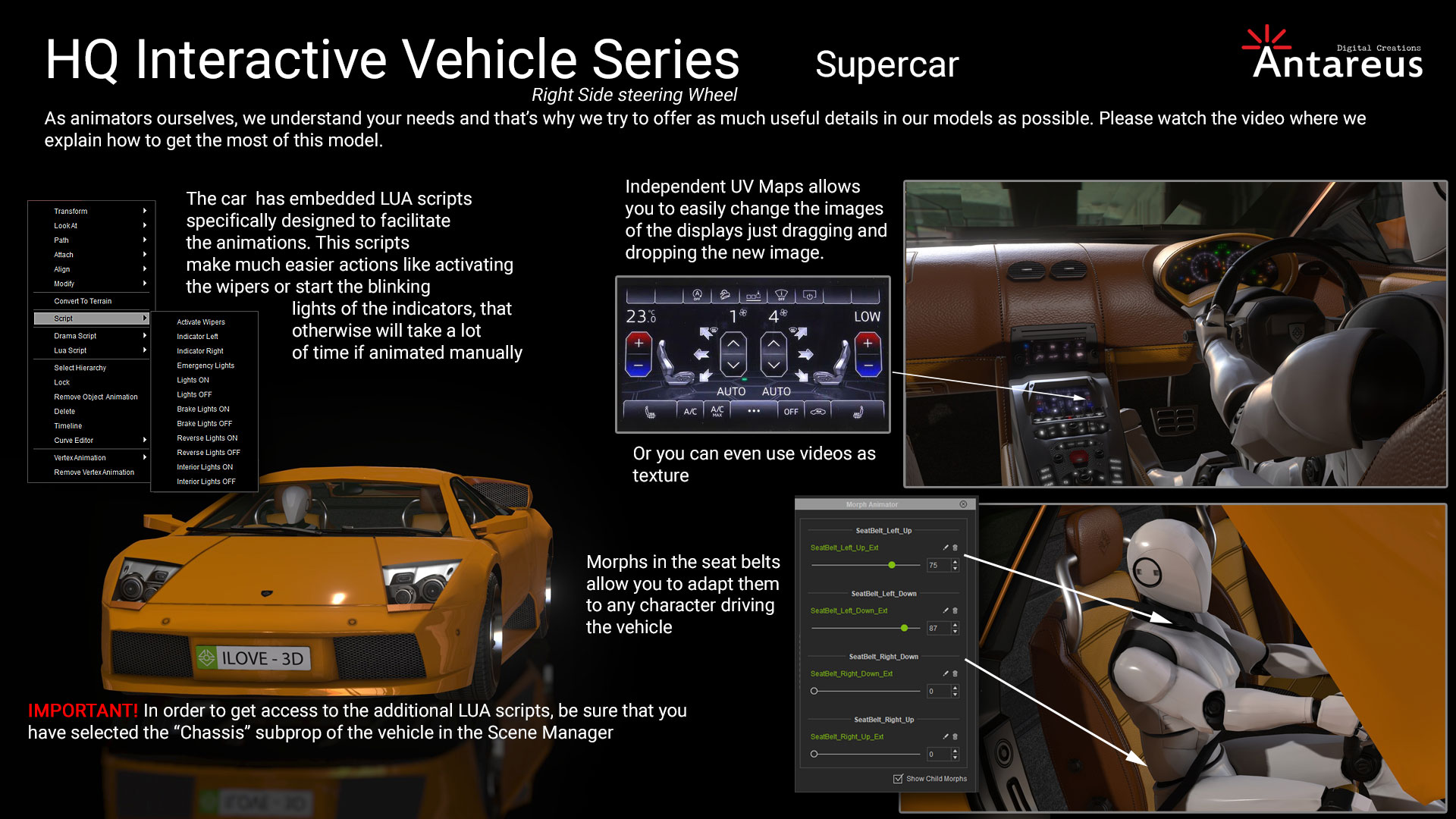 RHD HQ Interactive Vehicles - Supercar