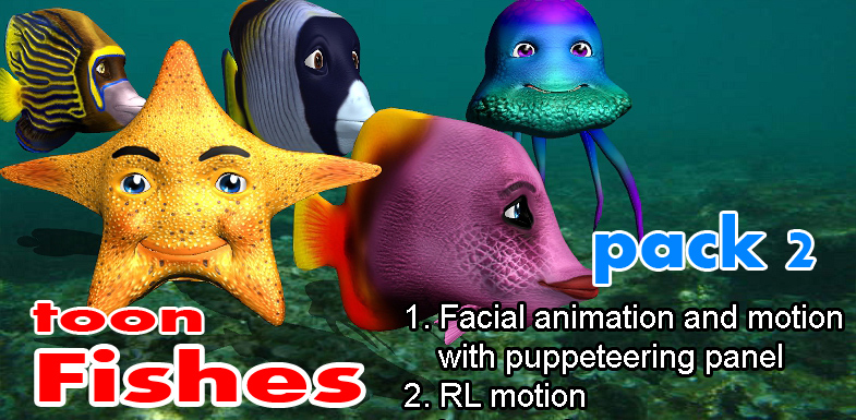 Toon Fishes pack 2