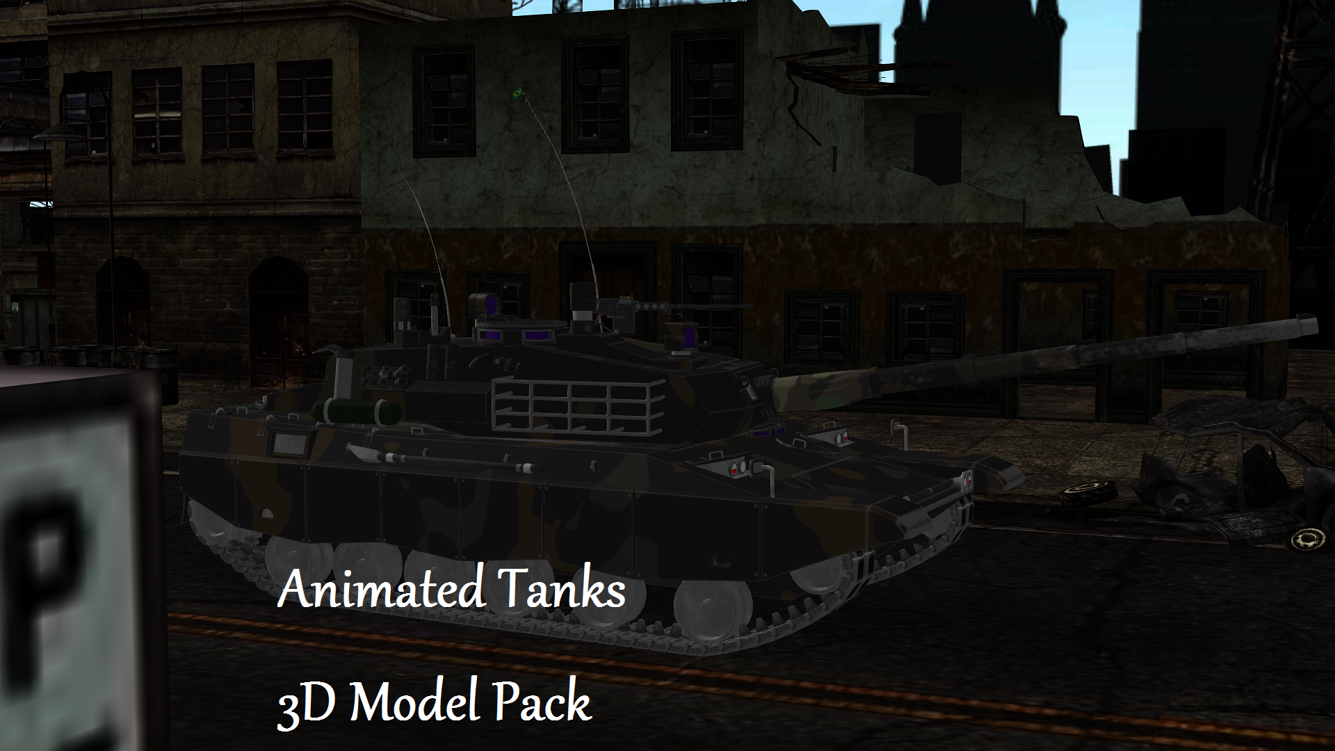 Animated Tanks 3D Model Pack
