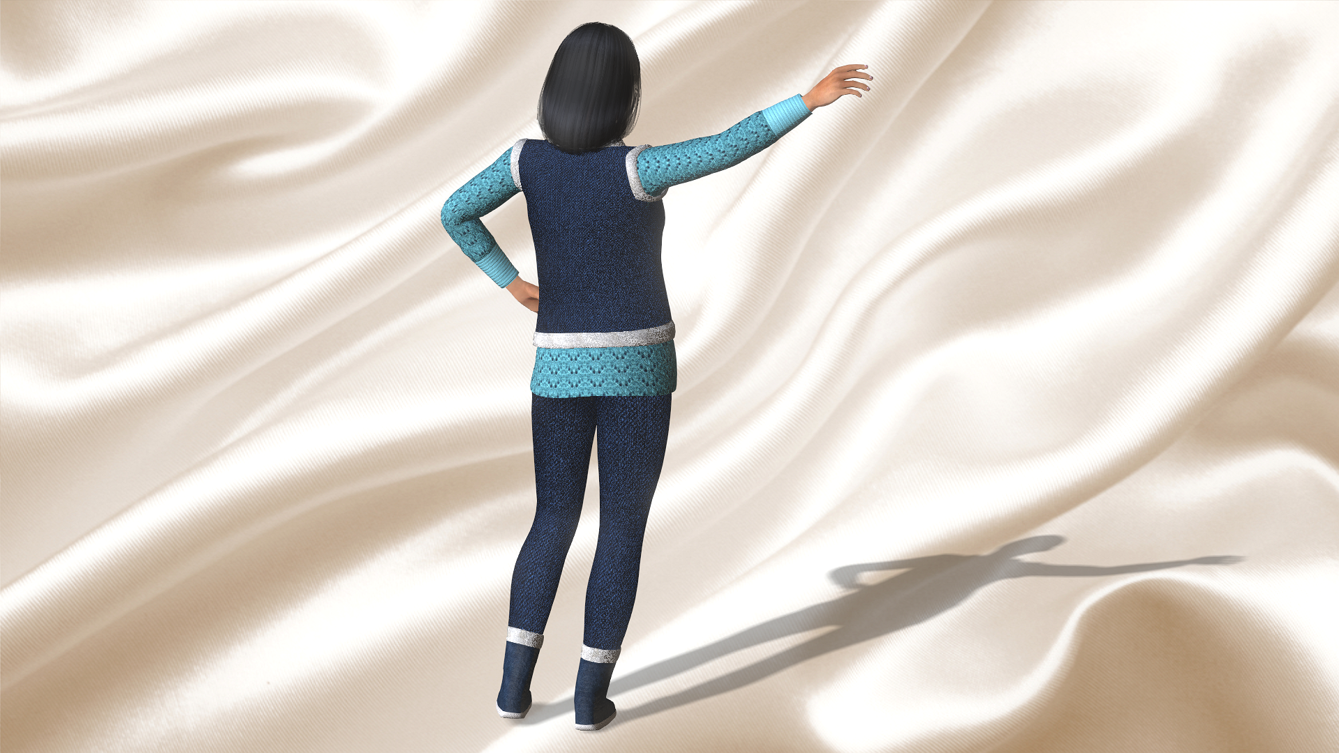 Winter suit and boots