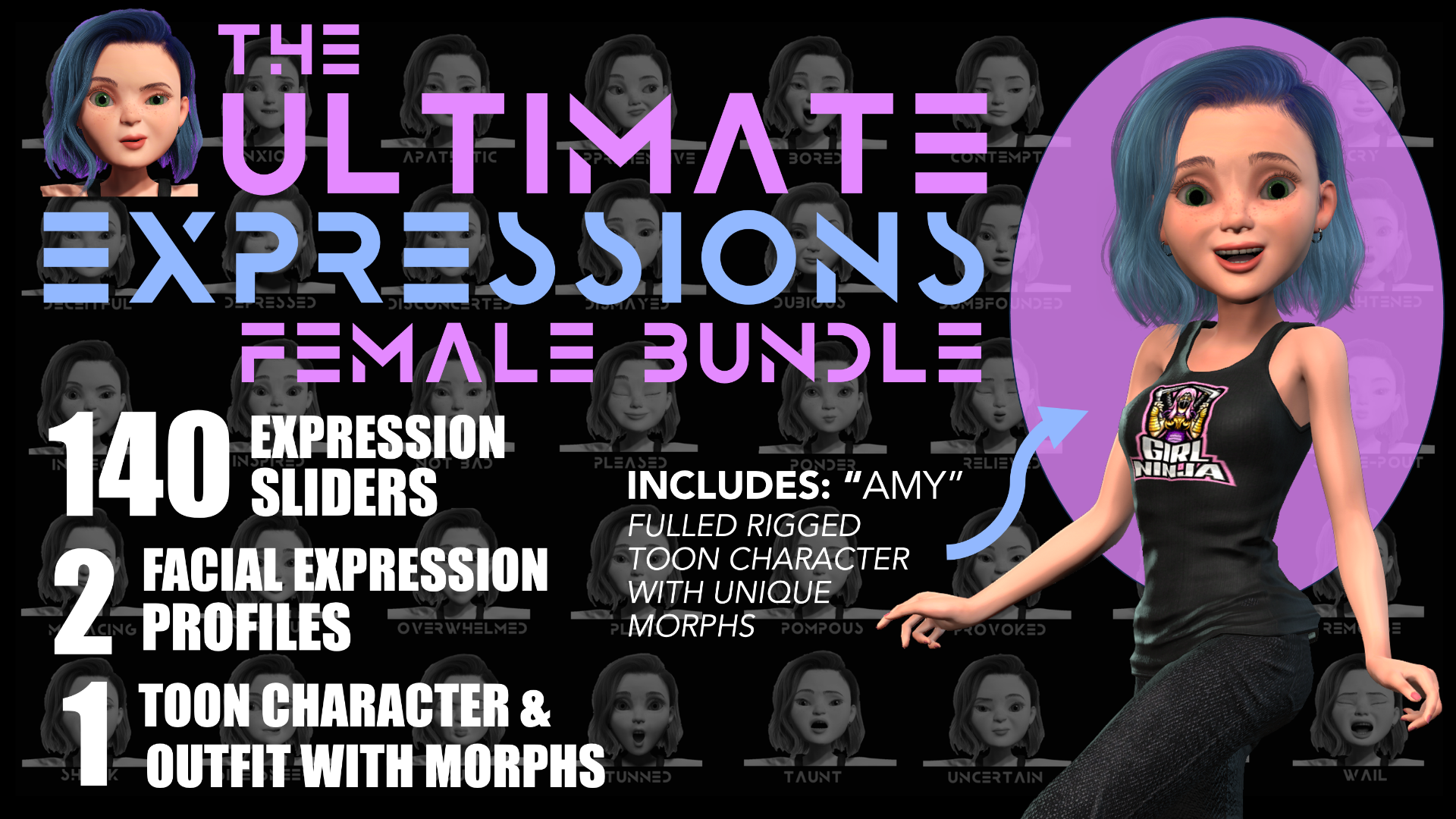 FEMALE ULTIMATE EXPRESSIONS BUNDLE
