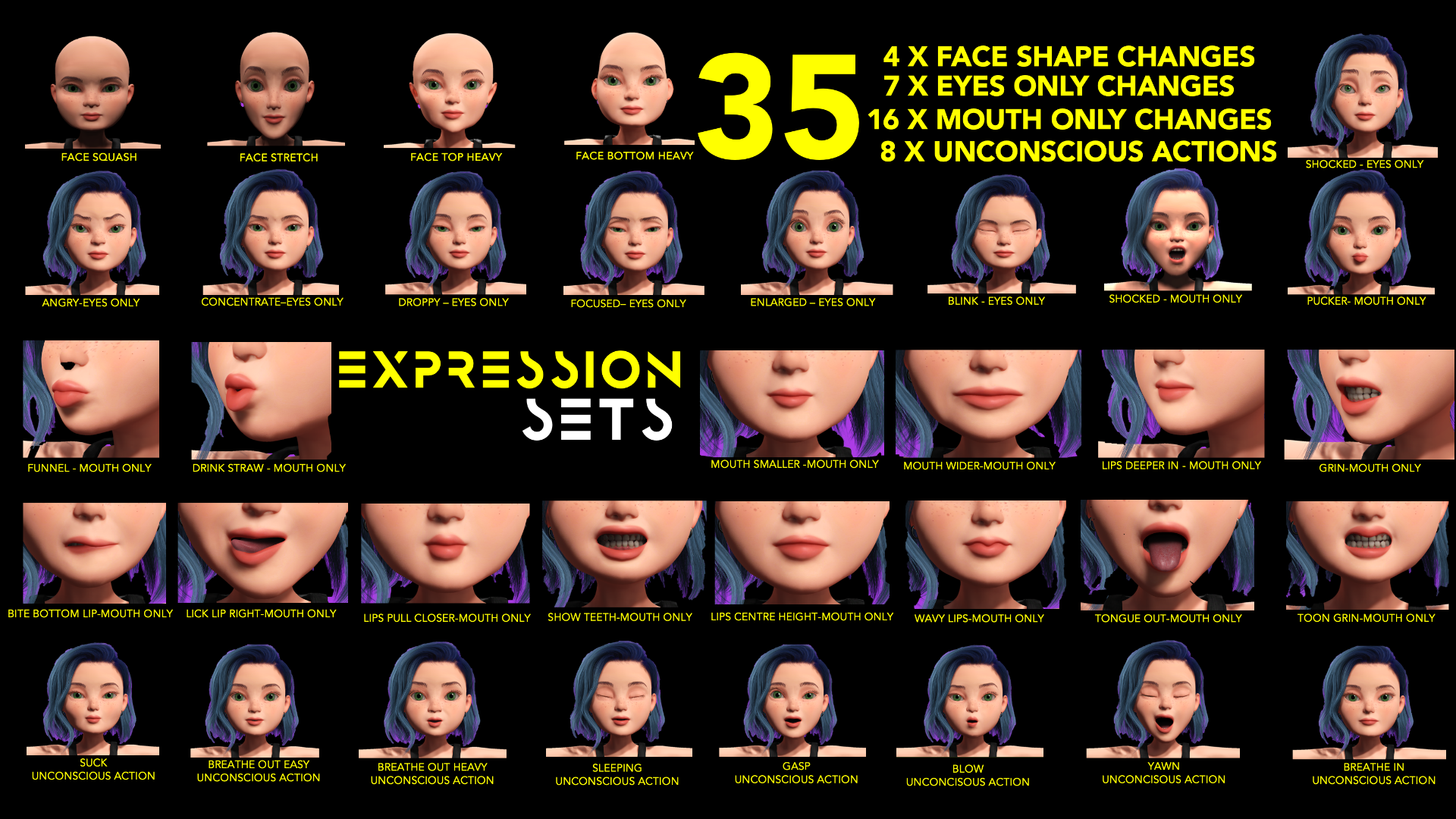 FEMALE ULTIMATE EXPRESSIONS BUNDLE