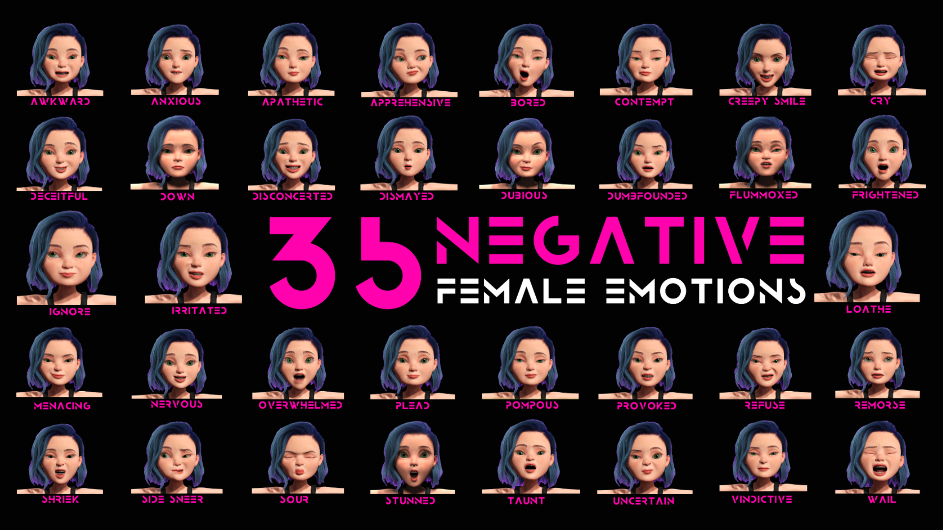 FEMALE ULTIMATE EXPRESSIONS BUNDLE