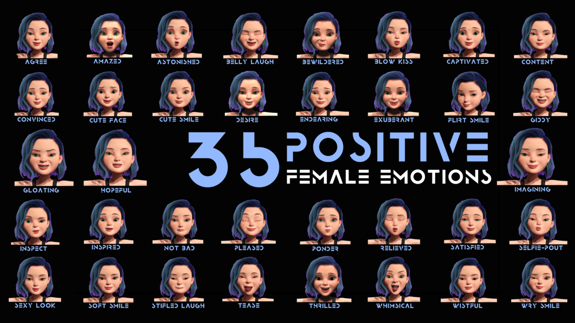 FEMALE ULTIMATE EXPRESSIONS BUNDLE