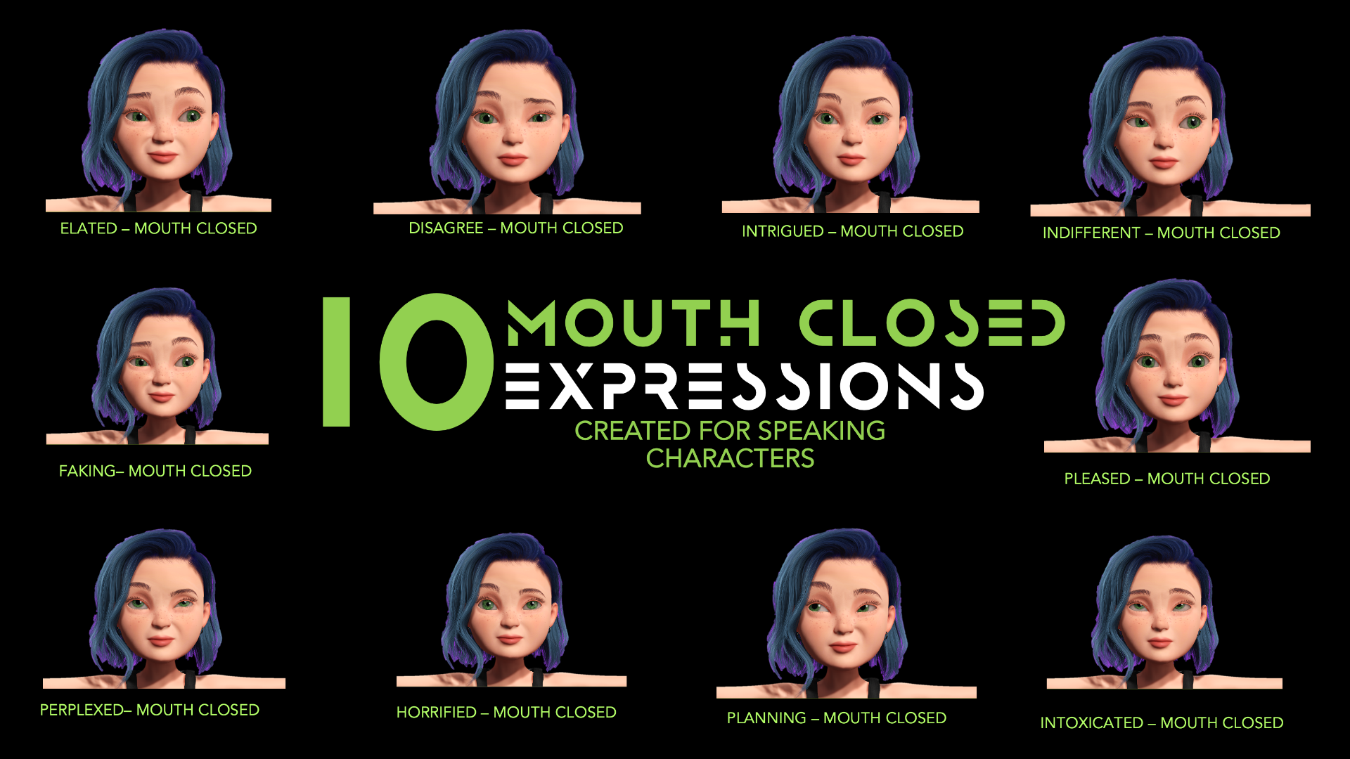 FEMALE ULTIMATE EXPRESSIONS BUNDLE