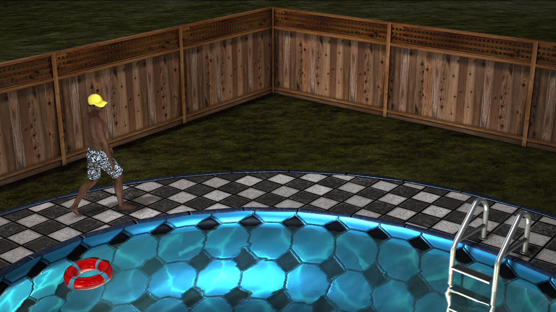 Swimming Pool with Caustics+