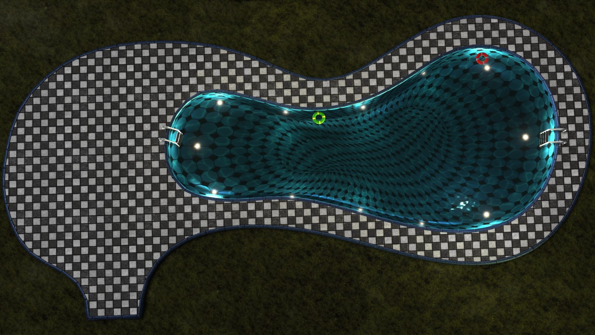 Swimming Pool with Caustics+