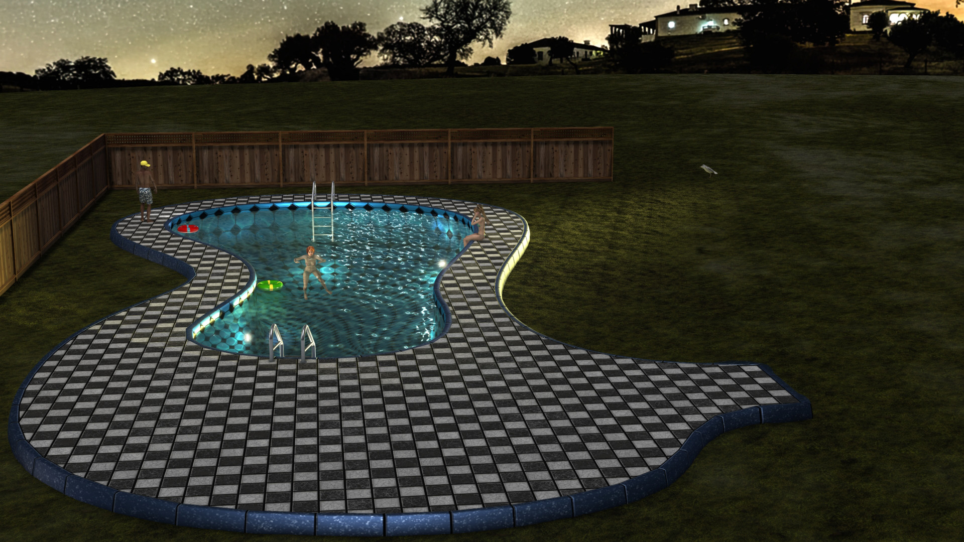 Swimming Pool with Caustics+