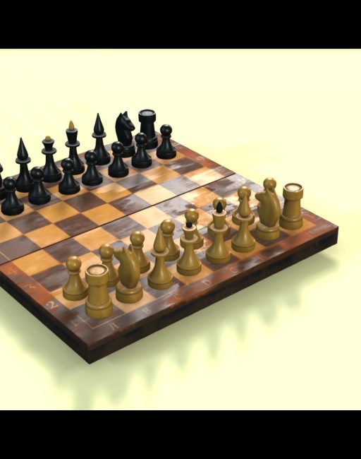 wooden chess