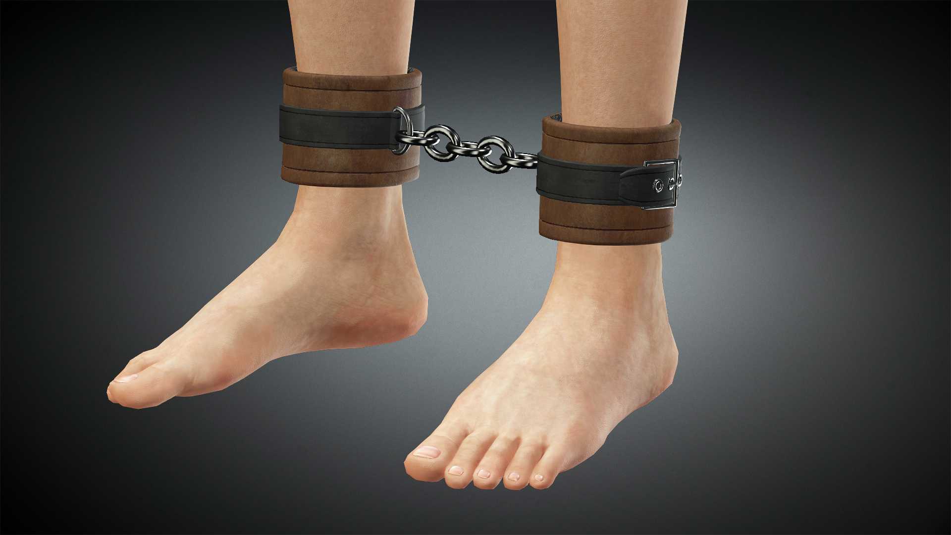 Body cuffs with chain