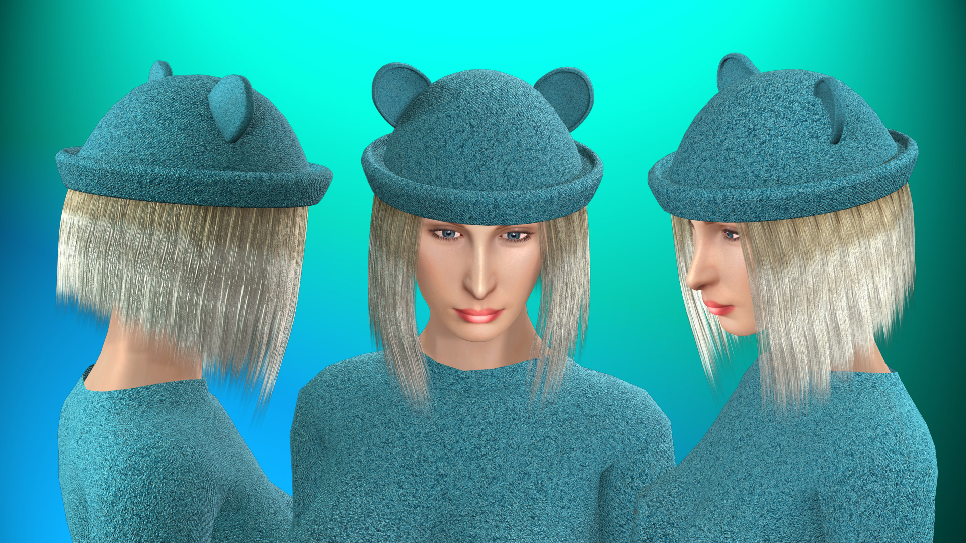 Ears-hat set