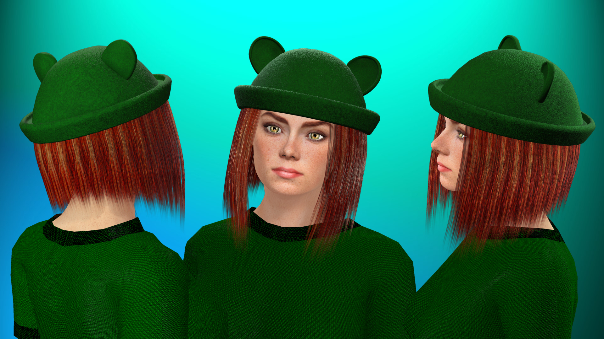 Ears-hat set