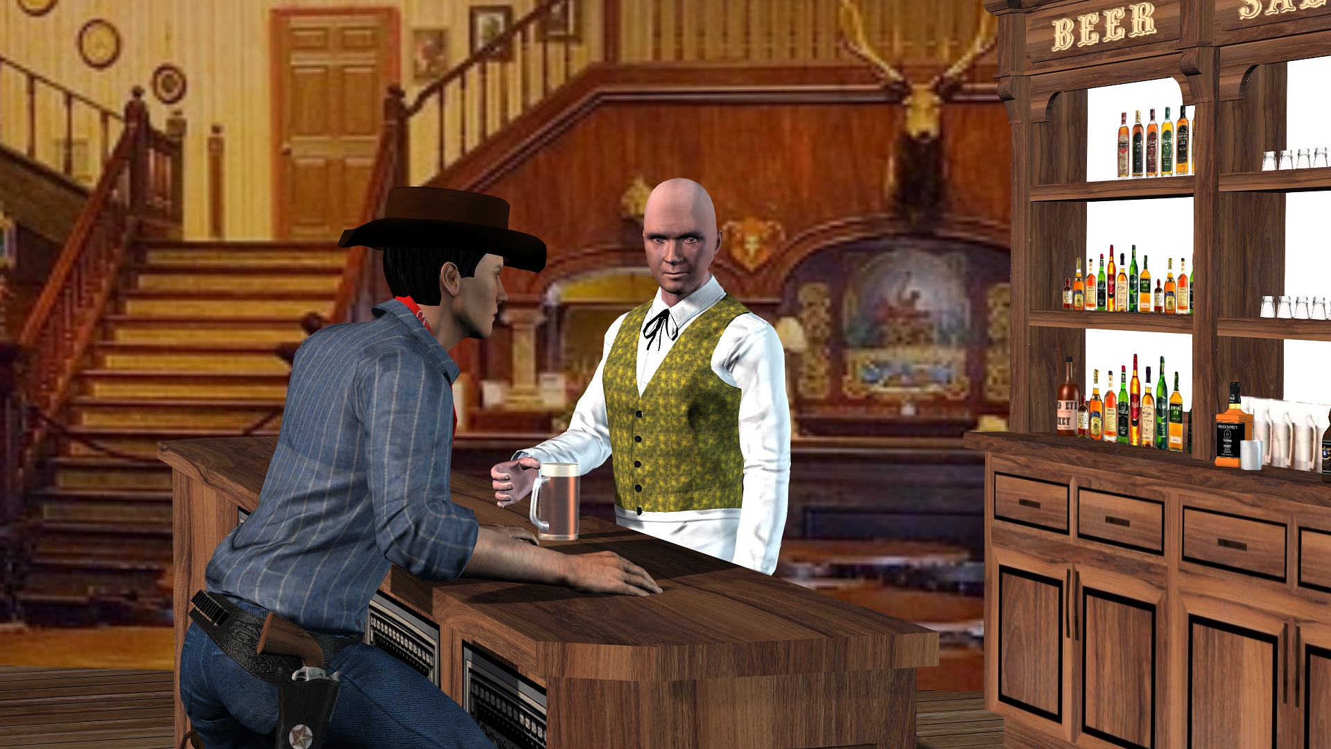 Western Bar Animations - Bartender