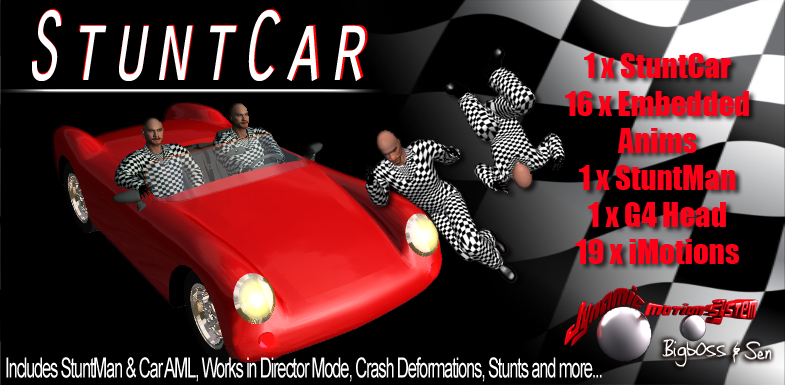 StuntCar Action Movie Motion Pack Combo