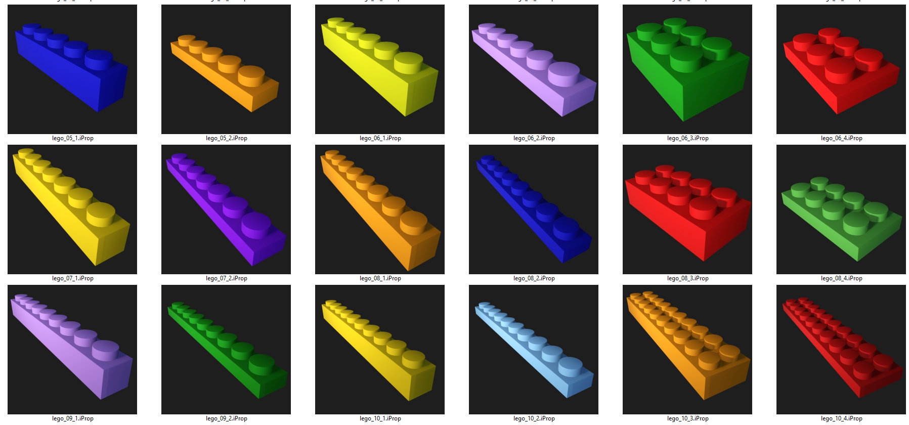 70 LEGO blocks