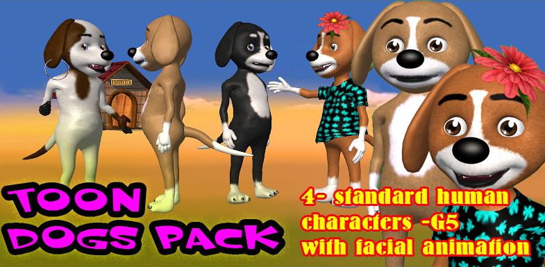 Toon dogs pack