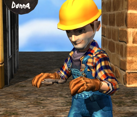 Toon Construction Worker