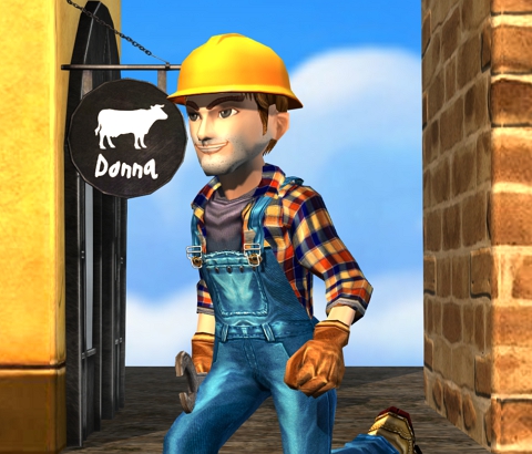 Toon Construction Worker