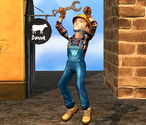 Toon Construction Worker