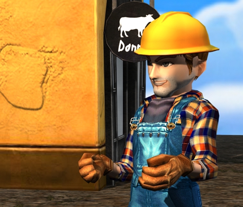 Toon Construction Worker