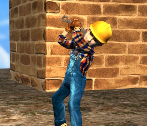 Toon Construction Worker