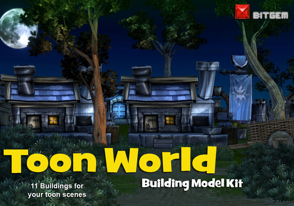 Toon World - Building Model Set
