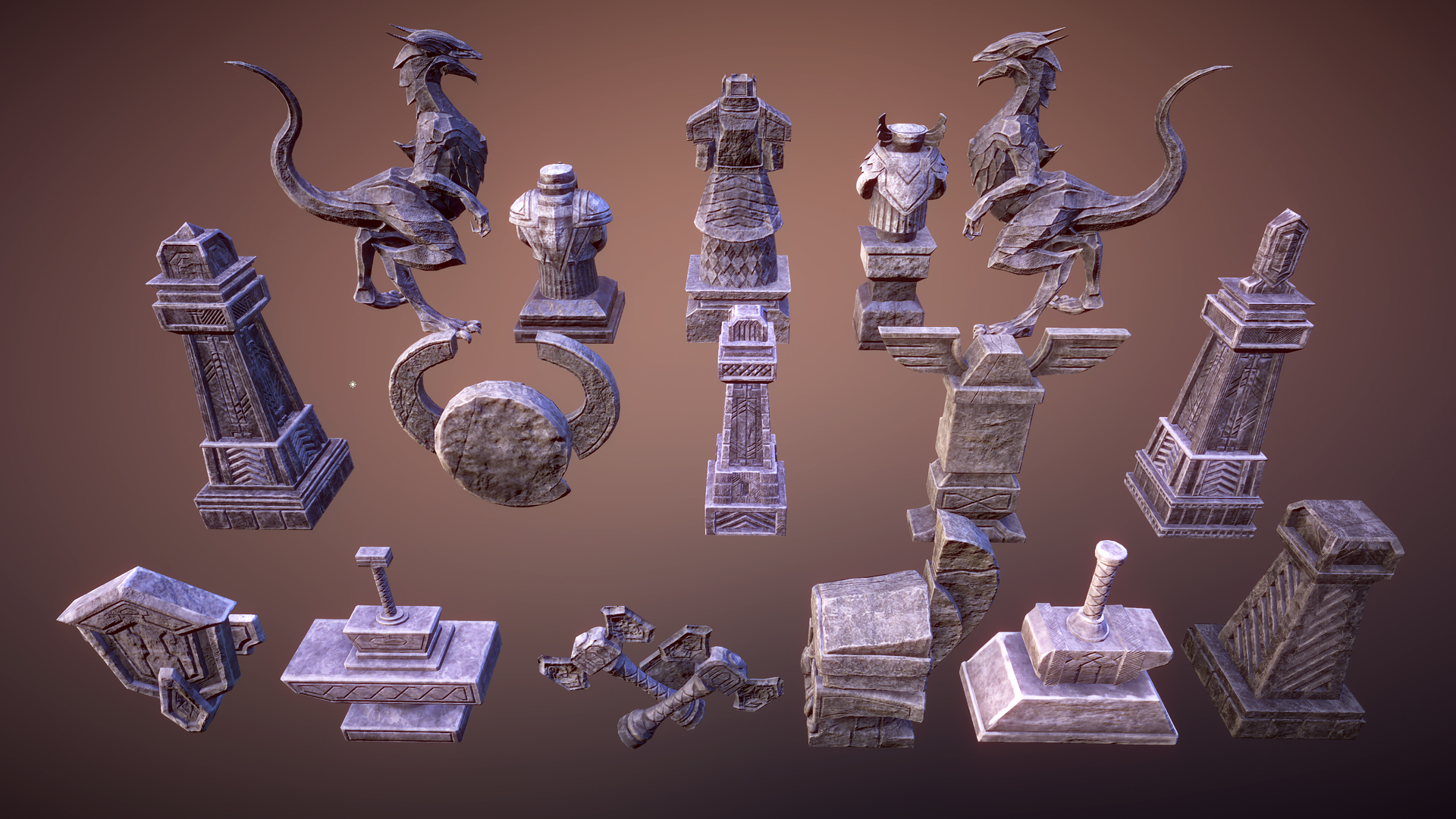 Dwarven Statues
