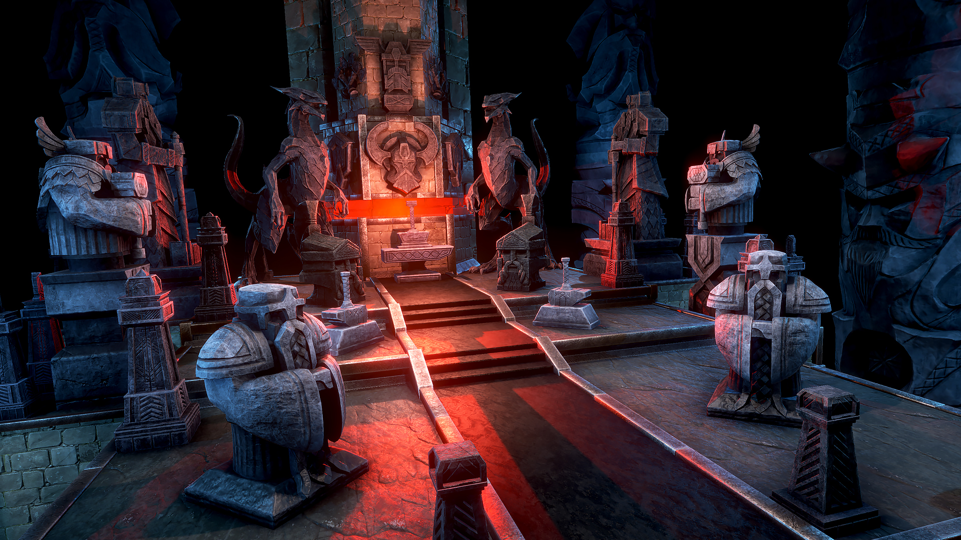 Dwarven Statues