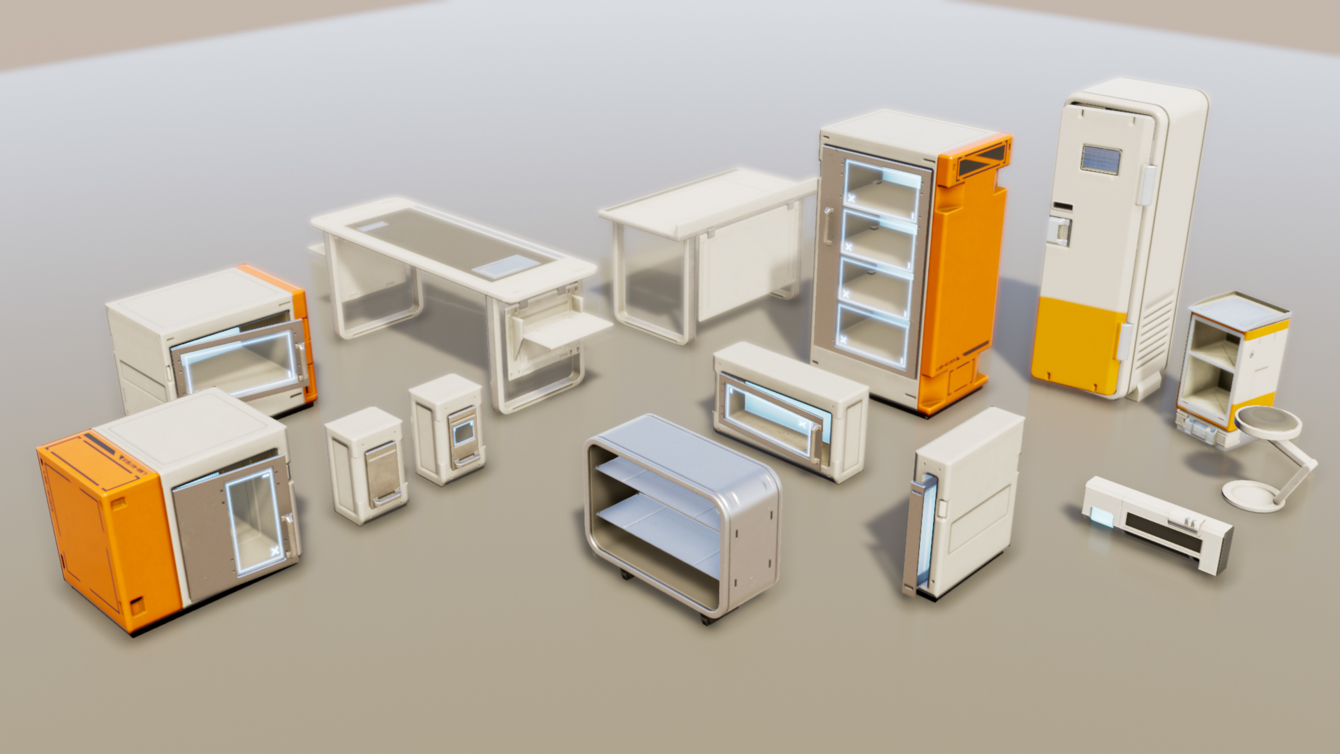 Sci-Fi Laboratory Props