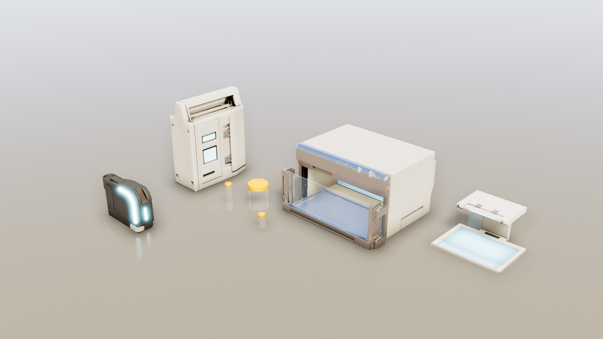 Sci-Fi Laboratory Props