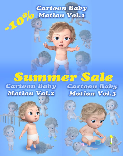 Cartoon Baby Motion Vol.1&2&3
