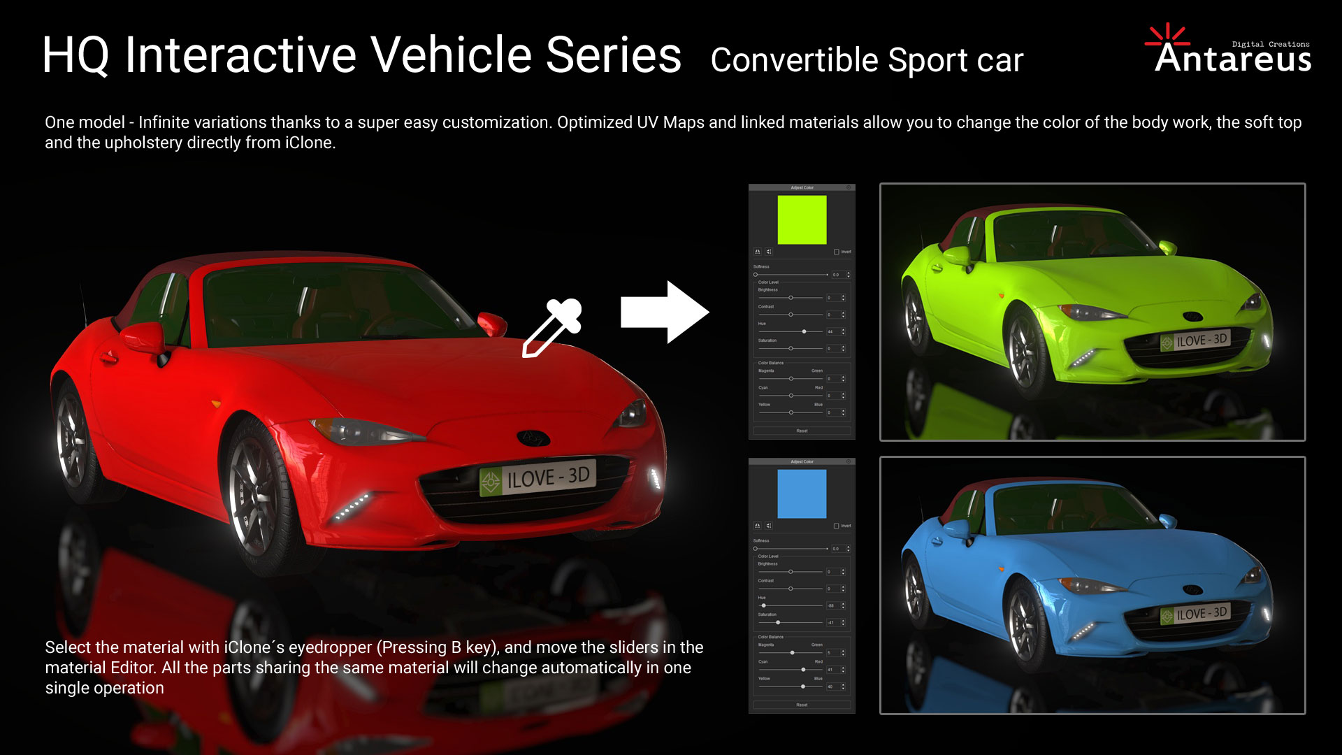 HQ Interactive Vehicles - Convertible Sports Car