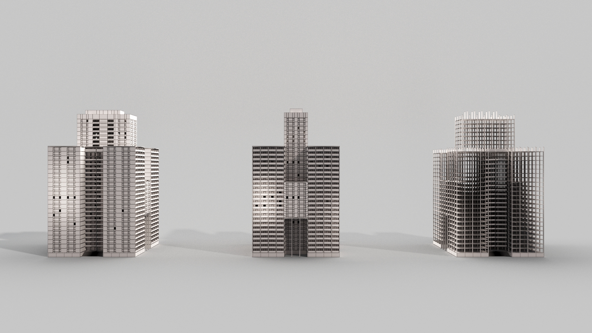 Post-Apocalyptic Background Buildings
