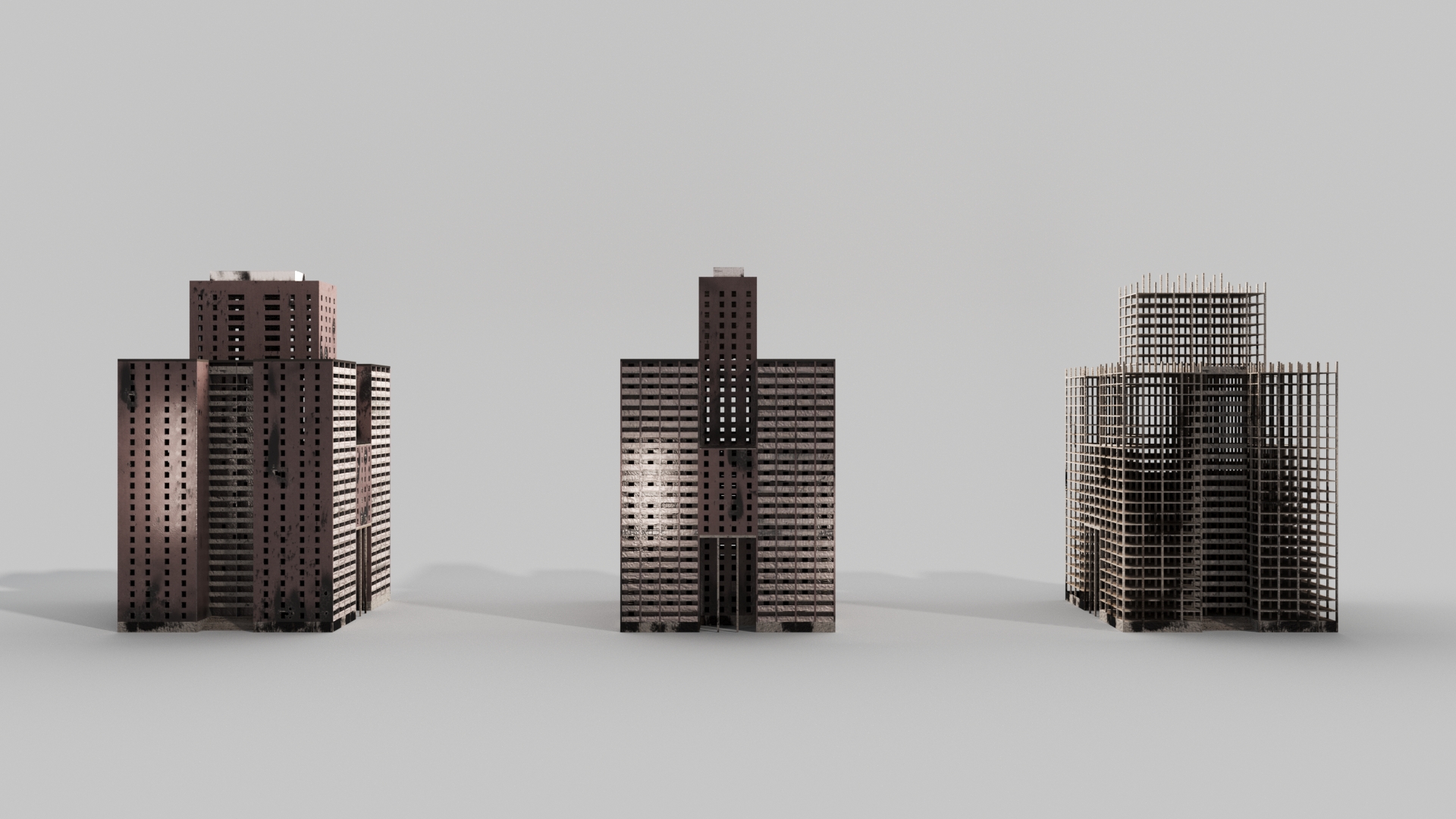 Post-Apocalyptic Background Buildings