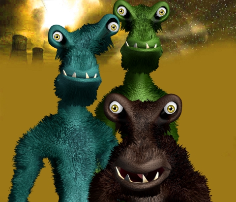 Toon Alien Monsters