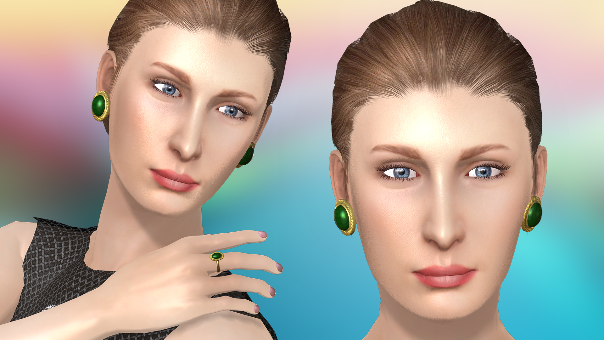 Emerald Ring Set
