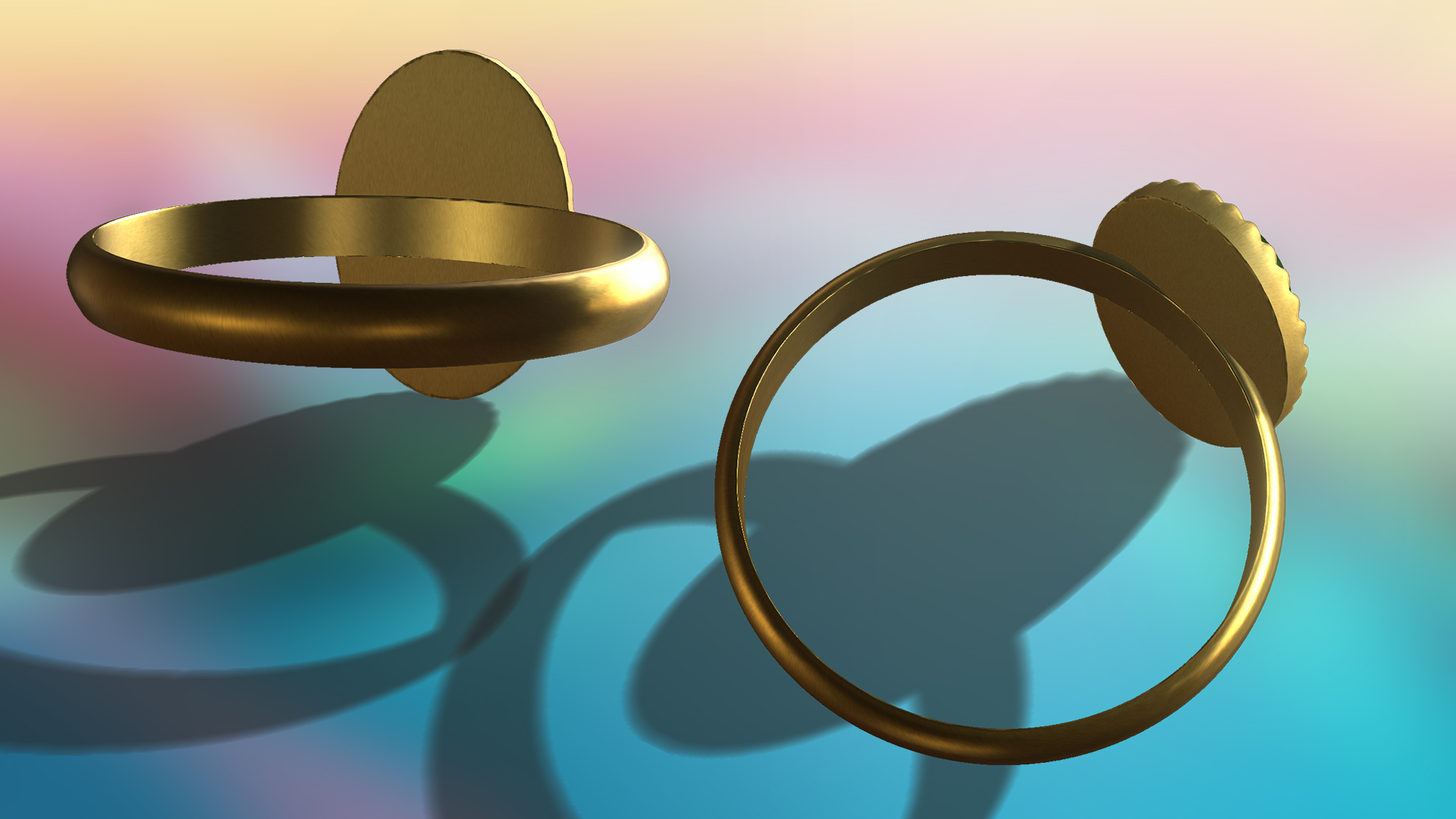 Emerald Ring Set