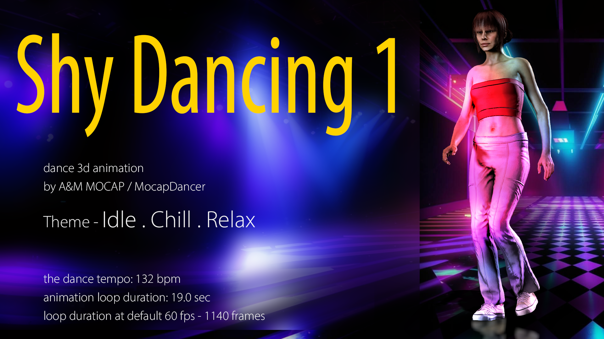 A&M - Shy Dancing 1 (132bpm, 66bpm) - dance animation