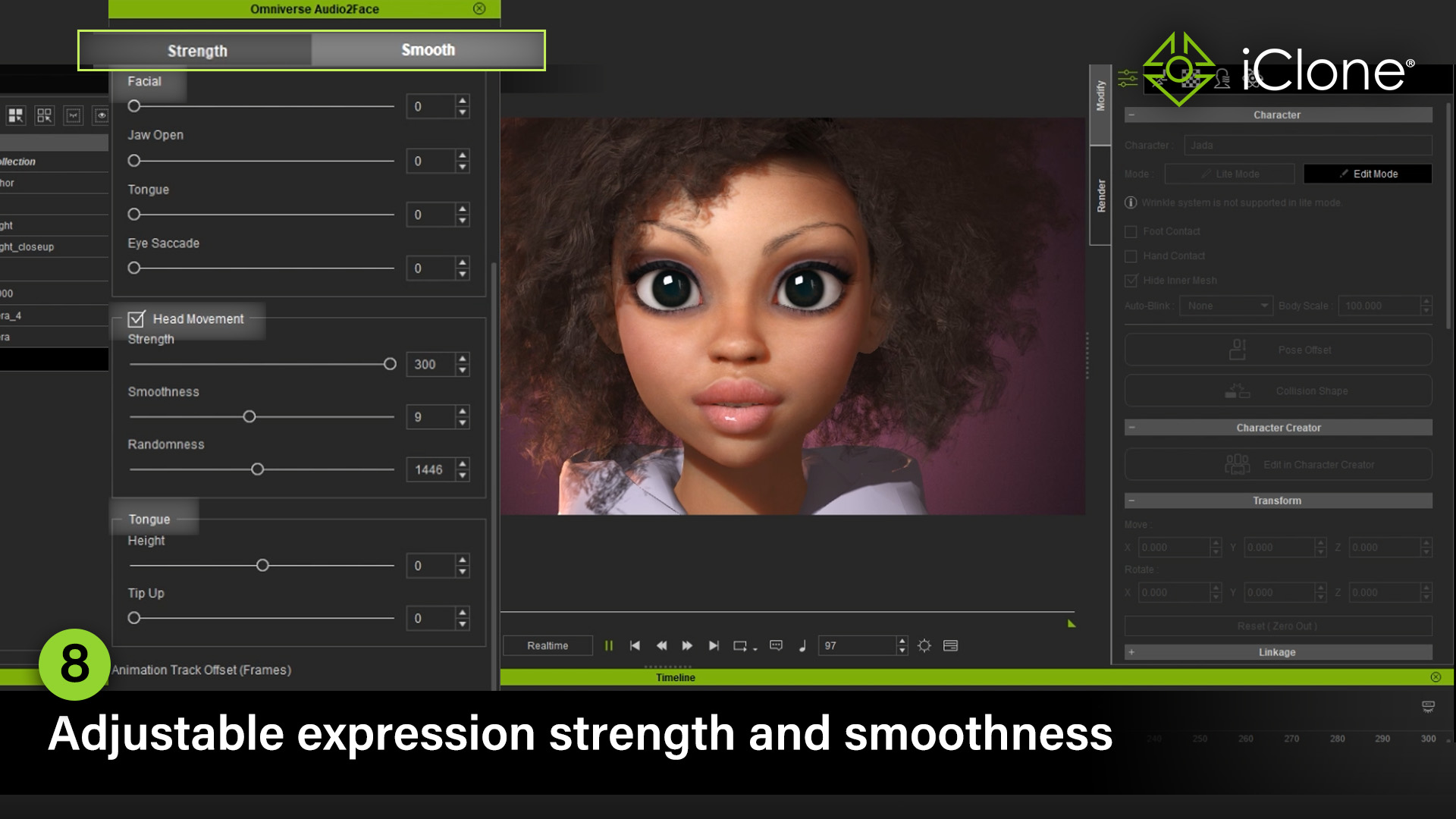 NVIDIA Audio2Face (A2F) for iClone 8