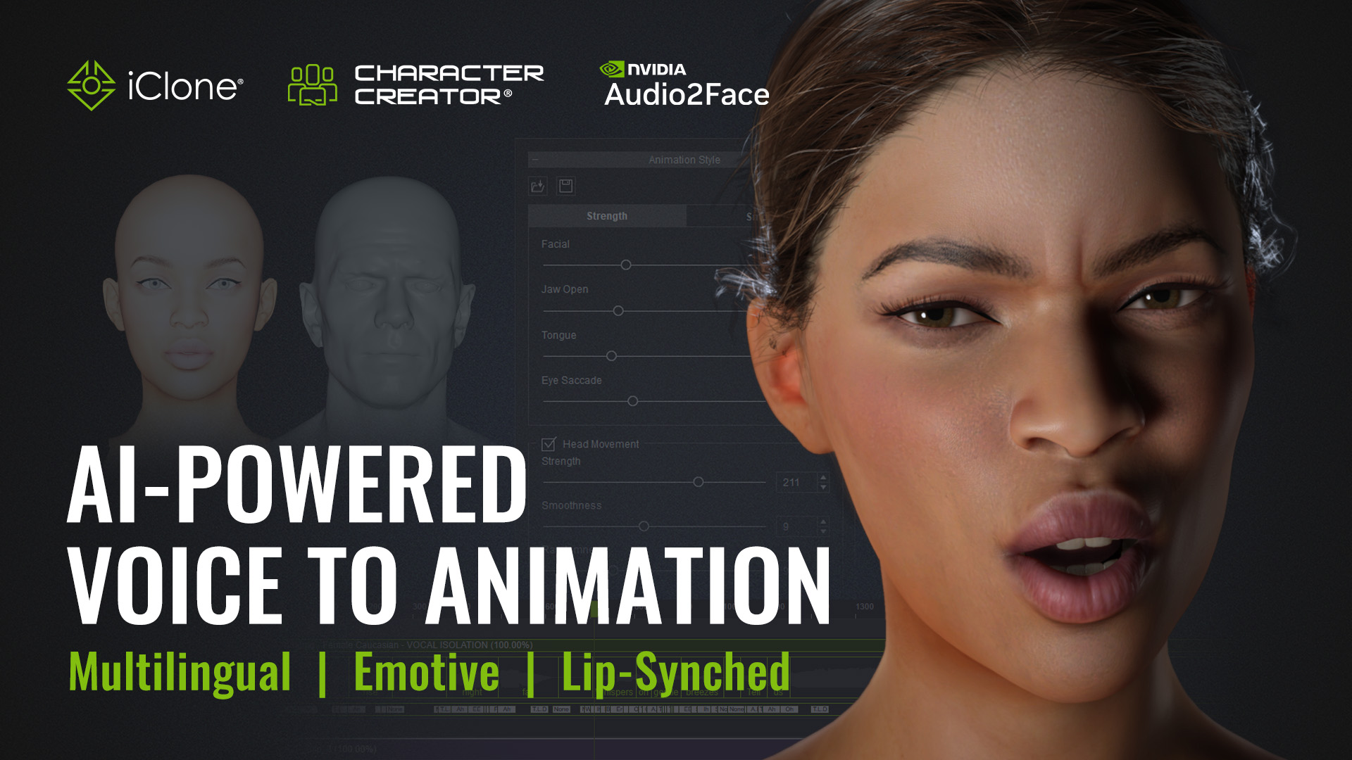 NVIDIA Audio2Face (A2F) for iClone 8