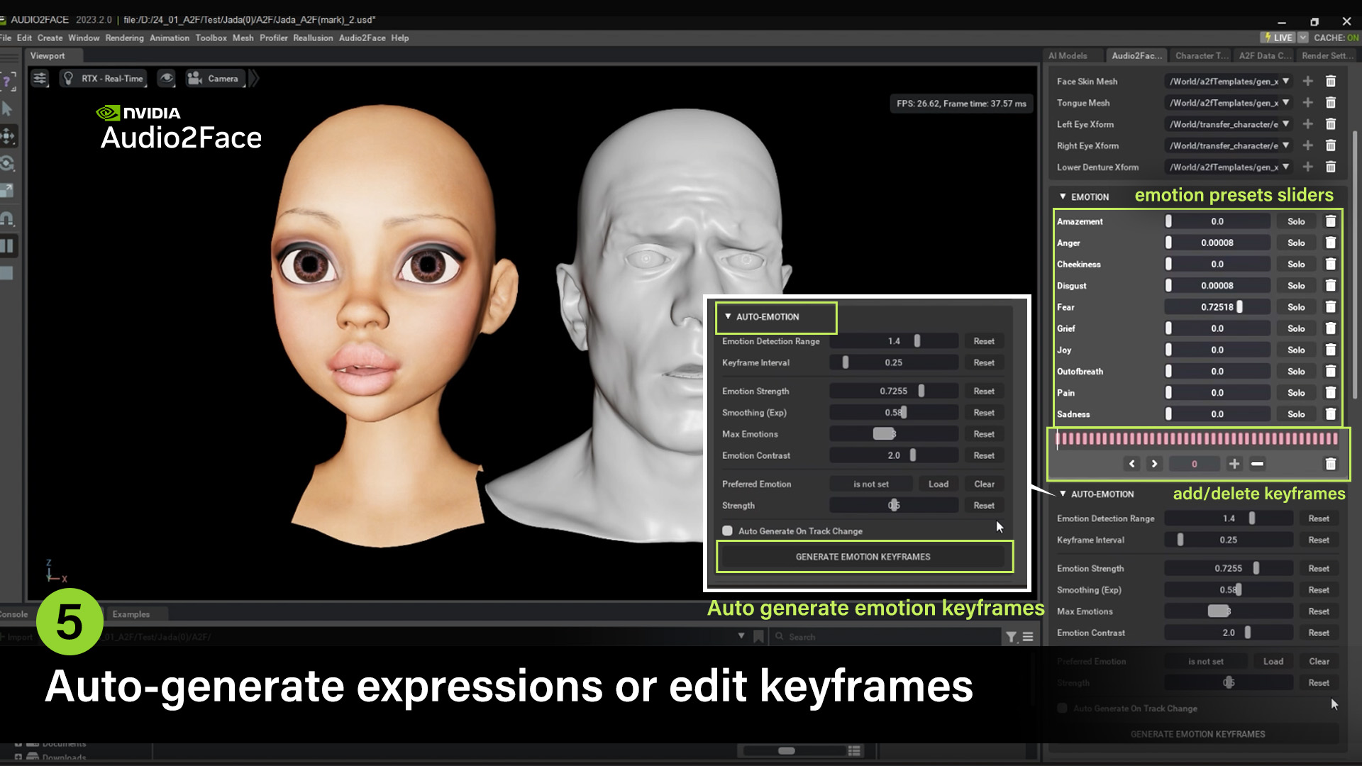 NVIDIA Audio2Face (A2F) for iClone 8