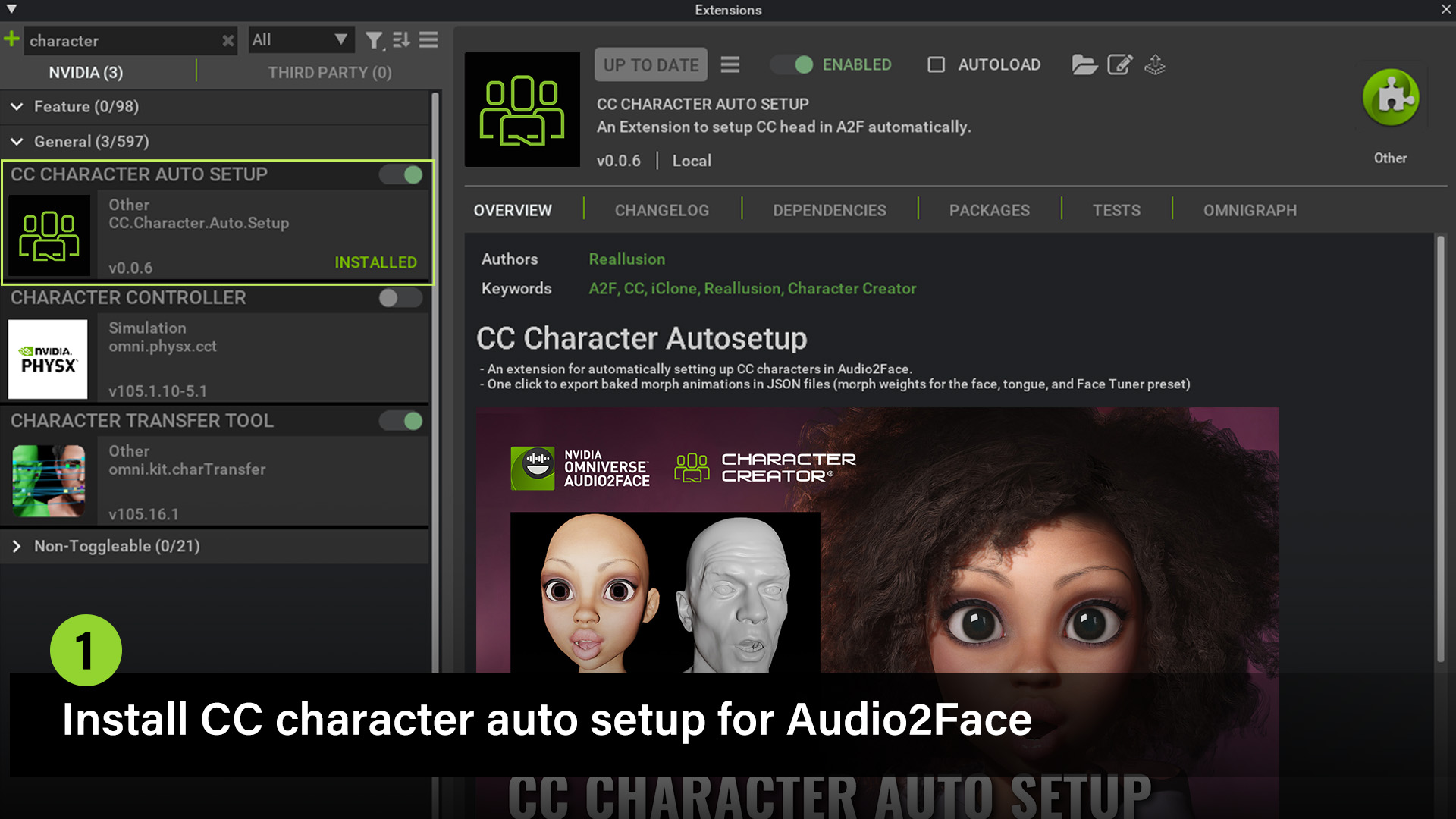 NVIDIA Audio2Face (A2F) for iClone 8