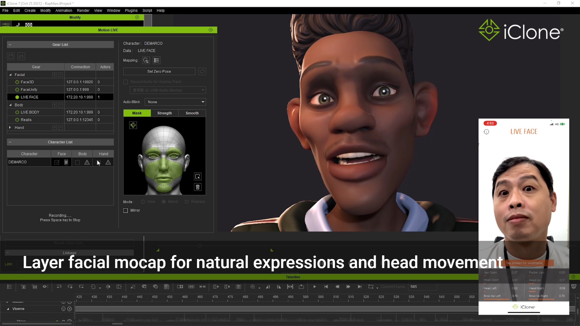 Omniverse Audio2Face Plug-in (Beta) for iClone 7