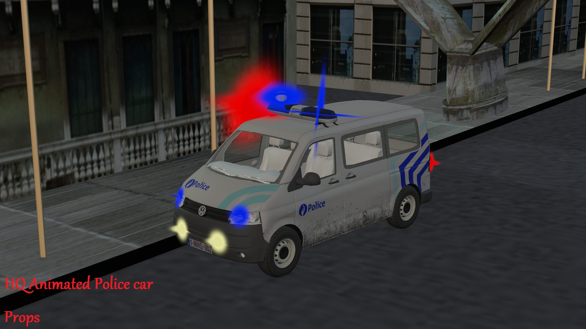 Animated Police car