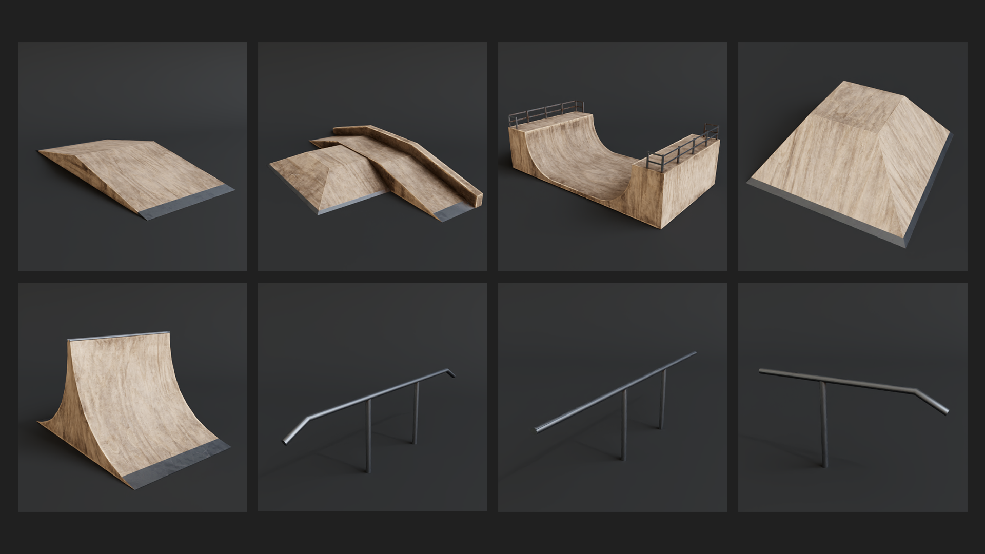 Props Collection - Skateboard & Skatepark