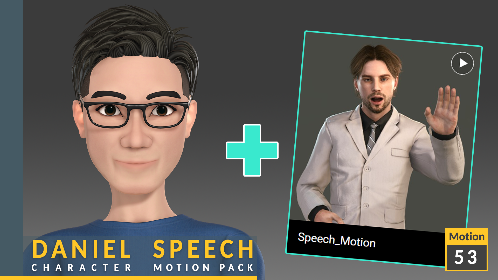 Daniel & Speech motion pack