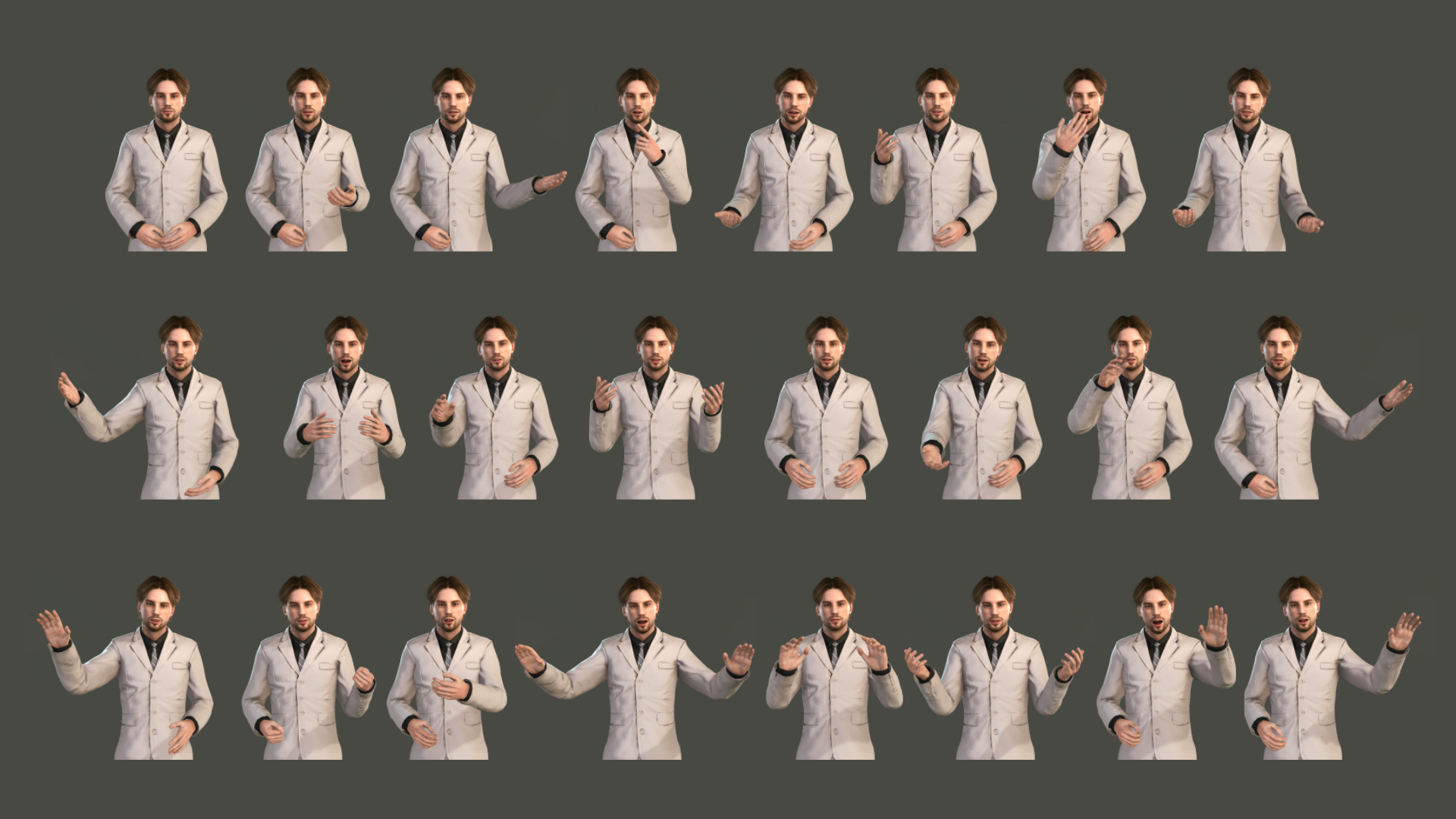 Daniel & Speech motion pack