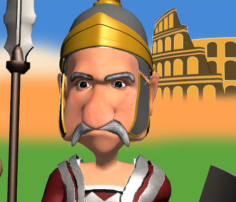 Cartoon Roman Soldiers